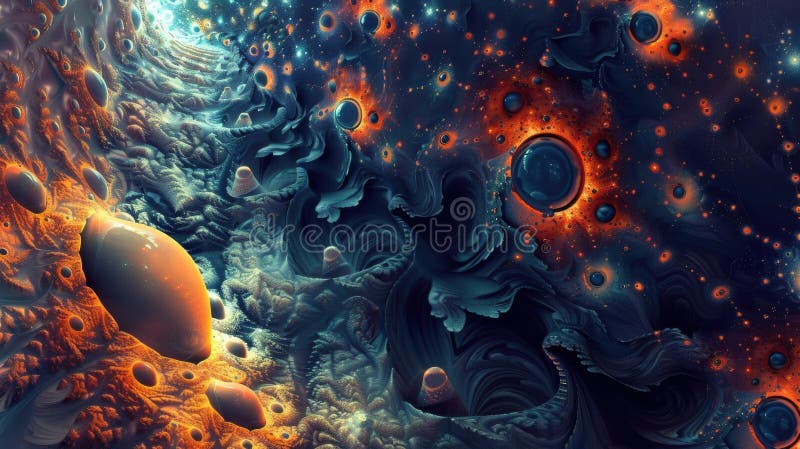 Psychedelic Explosion. Vibrant Abstract Background Concept Stock ...