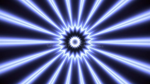 Psychedelic Flashing Neon Pattern with Rings and Lines. Motion Stock ...