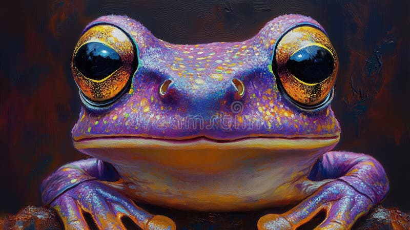 Psychedelic frog stock image. Image of contrast, frog - 362030907