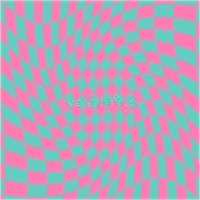 Psychedelic Geometric Pattern with Squares Stock Vector - Illustration ...