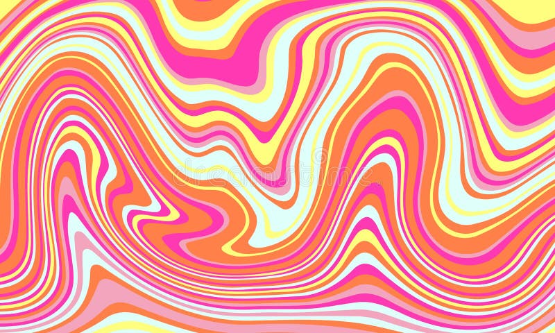 Psychedelic Groovy Background. Colorful Abstract Background Stock ...