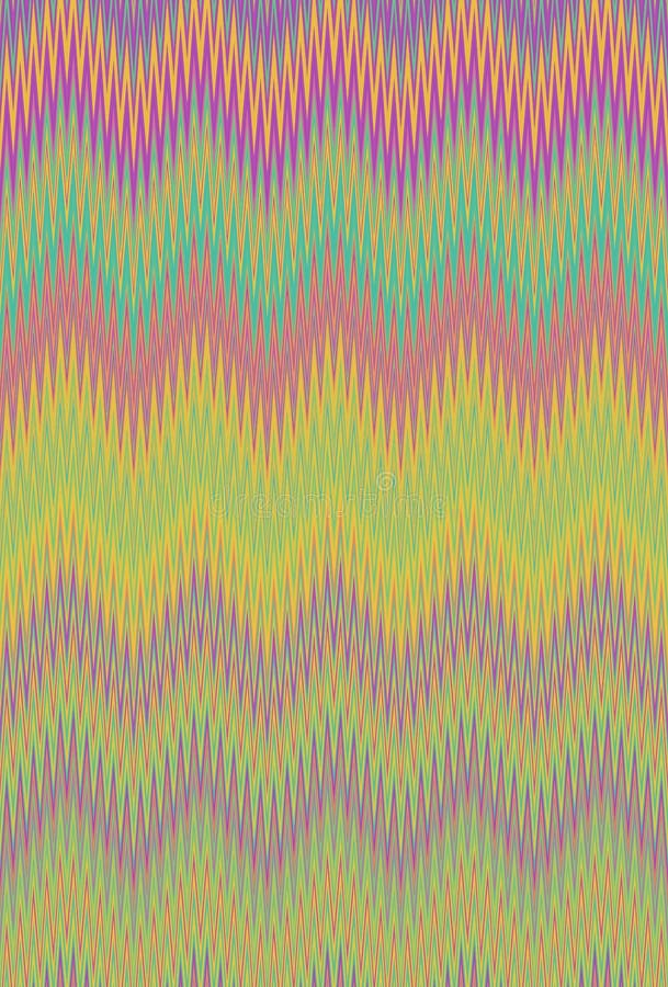 Psychedelic Hallucination Hallucinogenic Chevron Zigzag. Art Stock ...