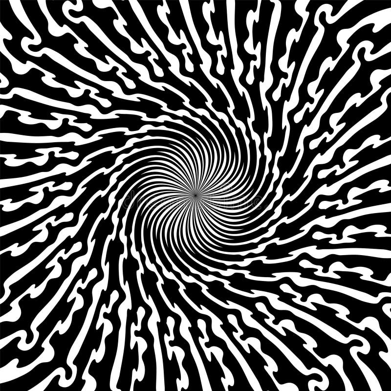 Psychedelic Hypnotic Spiral Pattern Hypnosis Swirl Stock Illustration ...
