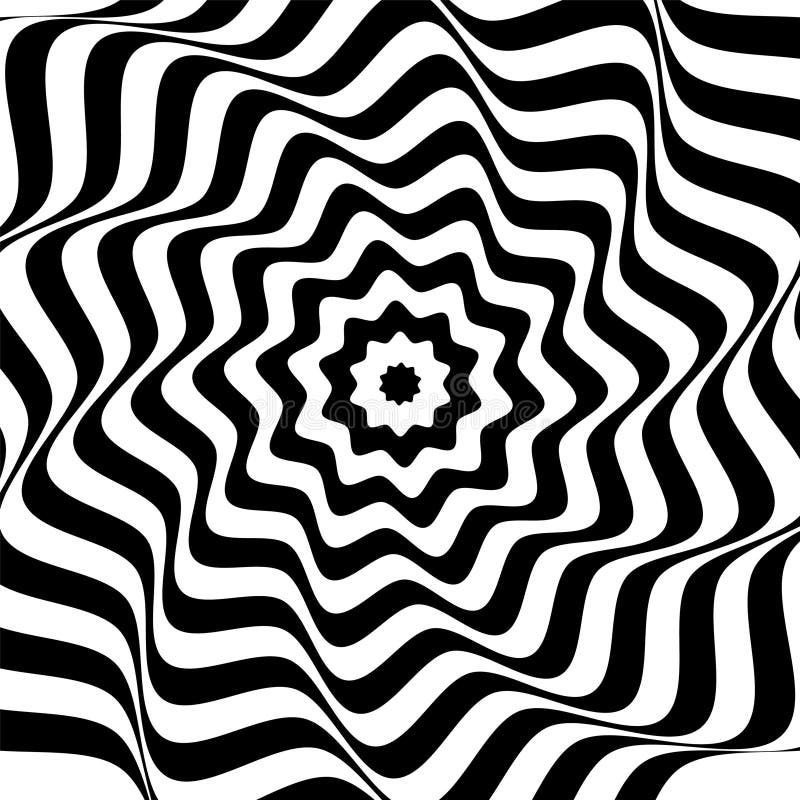 Psychedelic Hypnotic Swirl Spiral Hypnosis Pattern Stock Illustration ...
