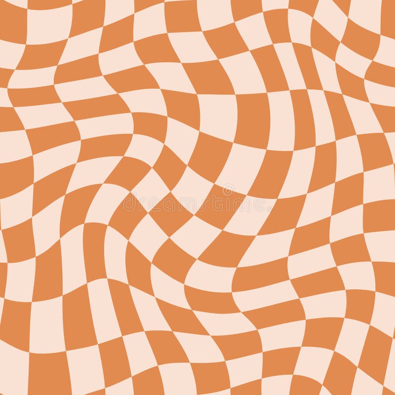 Seamless Vector Pattern with Groovy Psychedelic Checks. Stock Vector ...