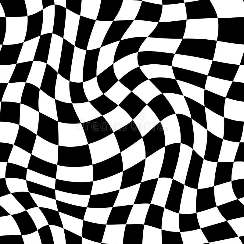 Seamless Vector Pattern with Groovy Psychedelic Checks. Stock Vector ...