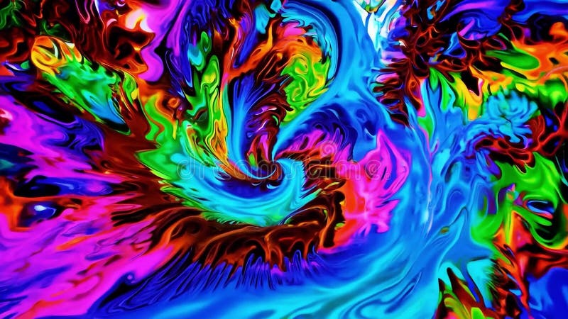 Colorful Swirls Transforming Abstract Background Stock Video - Video of ...