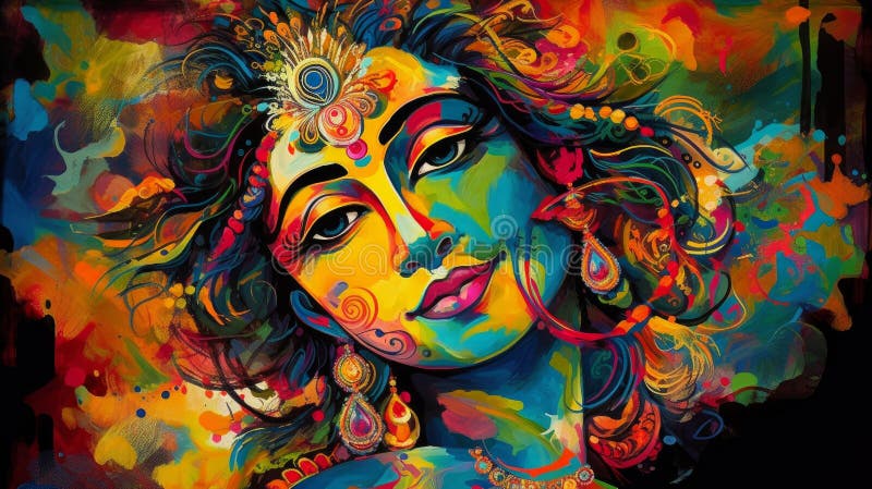 Face Krishna Stock Illustrations – 883 Face Krishna Stock Illustrations ...