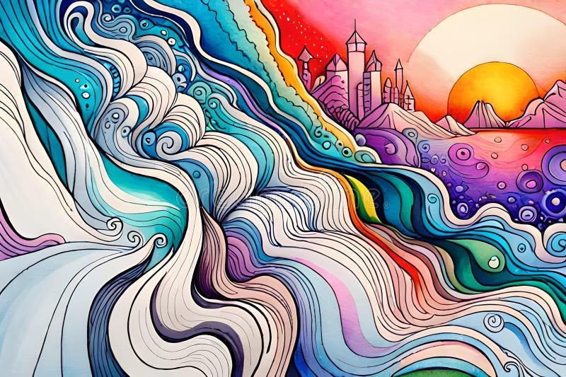 Psychedelic Ocean Stock Illustrations – 3,855 Psychedelic Ocean Stock ...