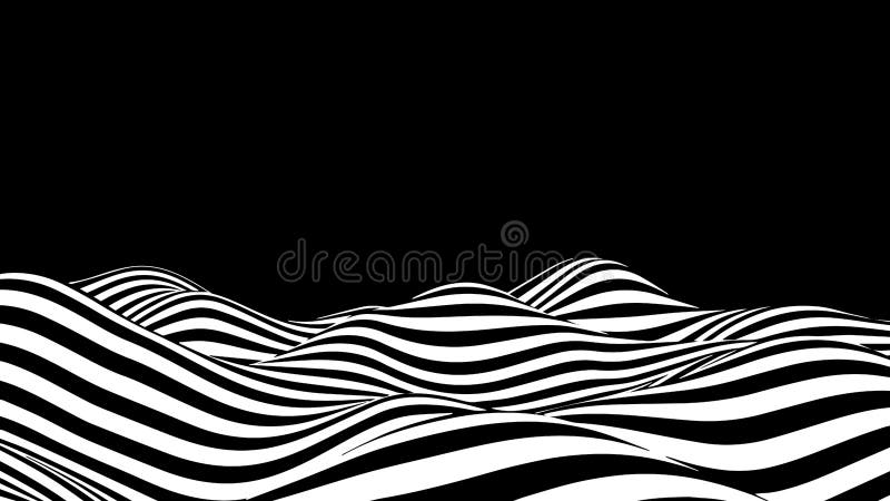 Psychedelic Optical Illusion. Abstract Vector Distorted Background with ...