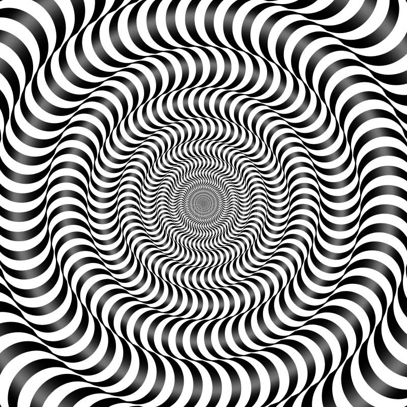Psychedelic Optical Spin Illusion Background Stock Illustration ...