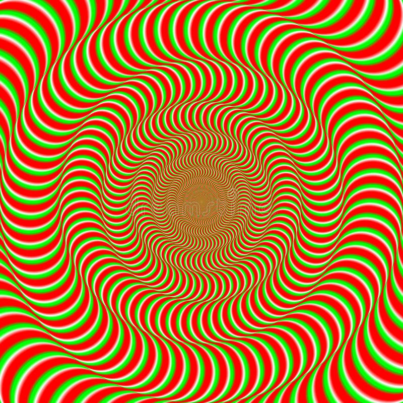 Psychedelic Optical Spin Illusion Background Stock Illustration ...