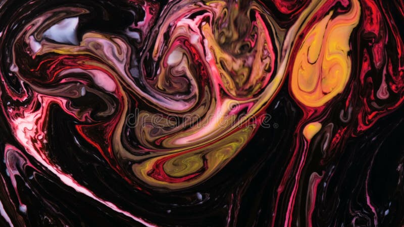Psychedelic Patterns Blend into Abstract Shapes in White Water Stock ...