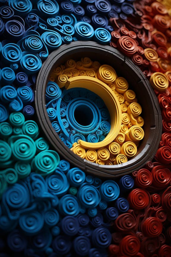 Psychedelic Patterns. Bold Swirling Designs with Vibrant Colors and ...