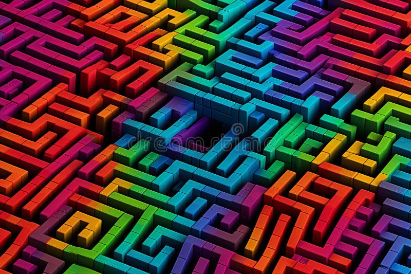 Psychedelic Patterns and Optical Illusions in Rainbow of Colors on ...