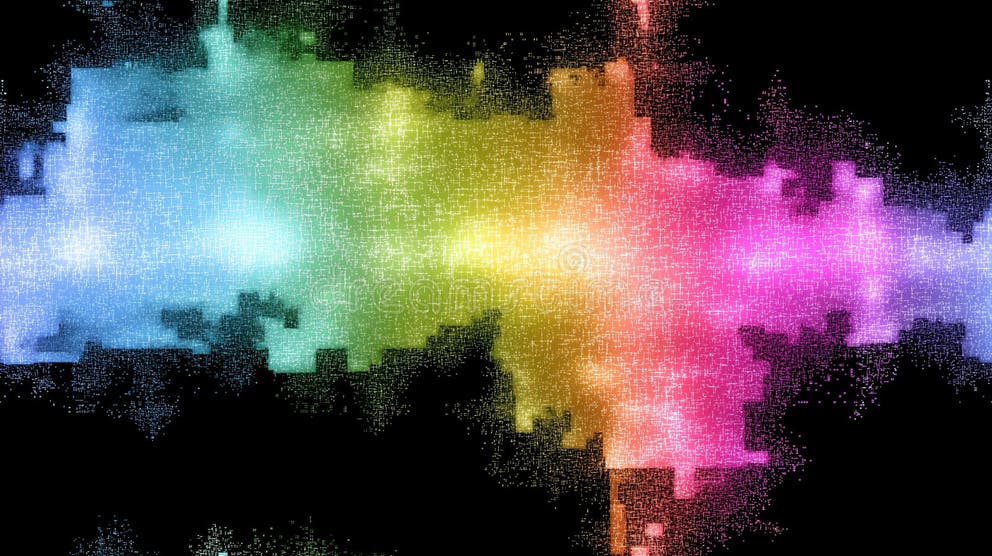 Psychedelic Rainbow Noise Vortex, Hypnotic Abstract Pattern with ...