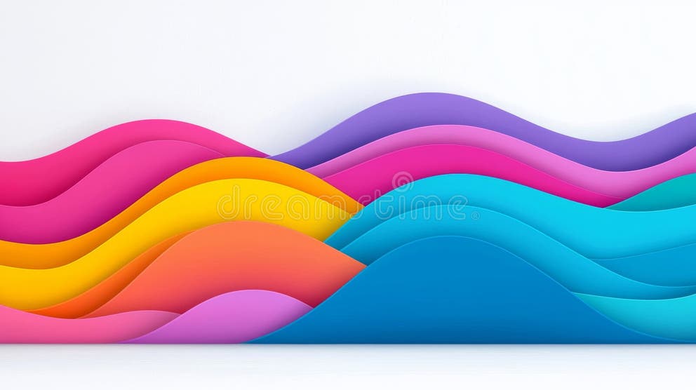 A Psychedelic Rainbow Pattern with Seamless Ridged Topography As a ...