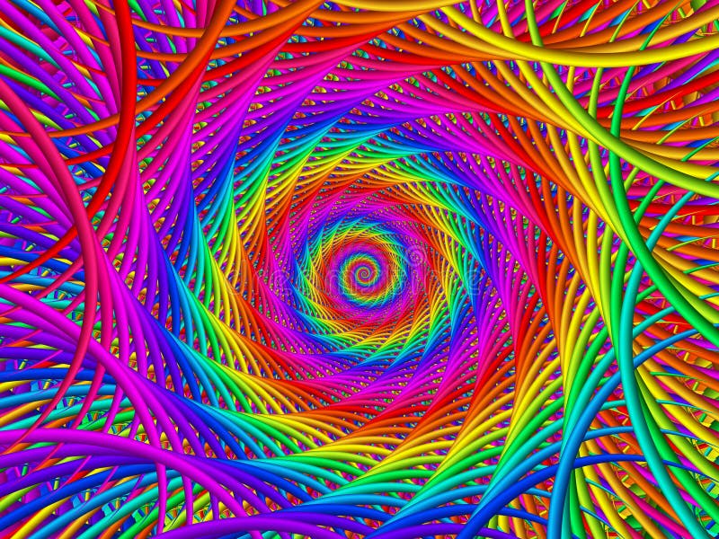 Trippy Swirl Background And