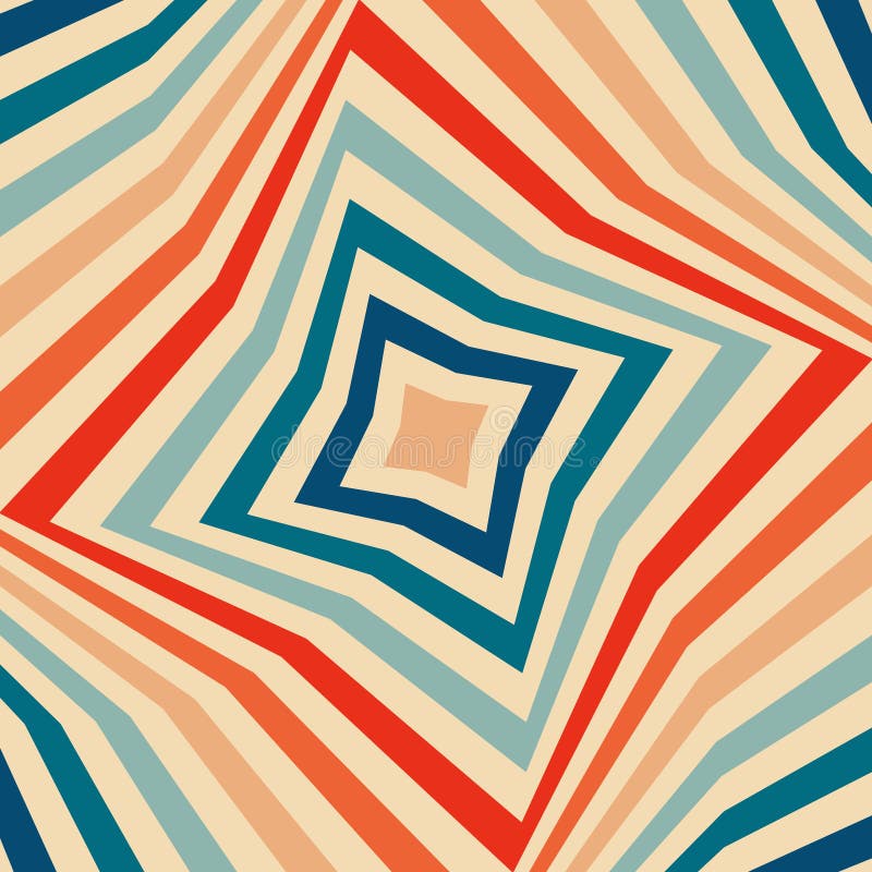 Psychedelic Retro Groove Background Stock Vector - Illustration of wavy ...