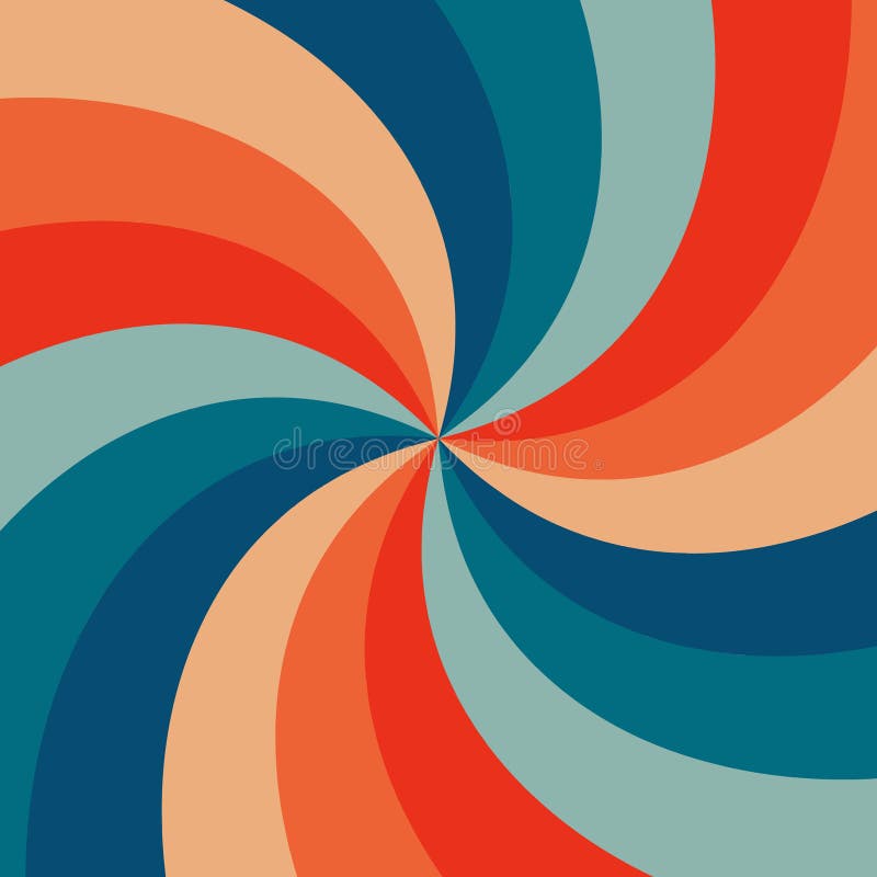 Psychedelic Retro Groove Background Stock Illustration - Illustration ...