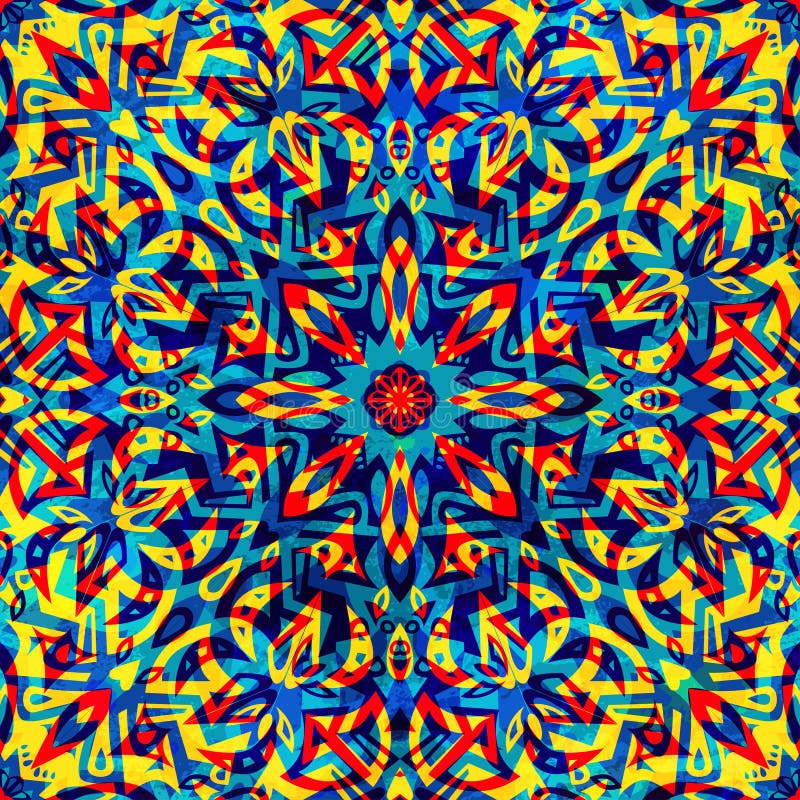 Psychedelic Wave Seamless Pattern Stock Vector - Illustration of ...