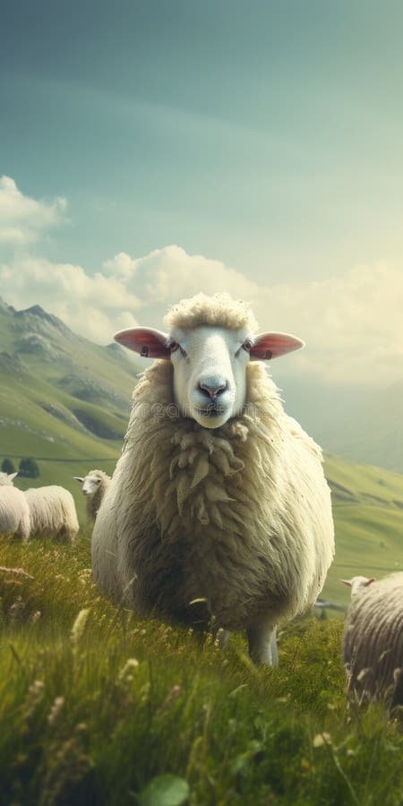 Psychedelic Sheep with Big Ears - Mobile Phone Lock Screen Background ...