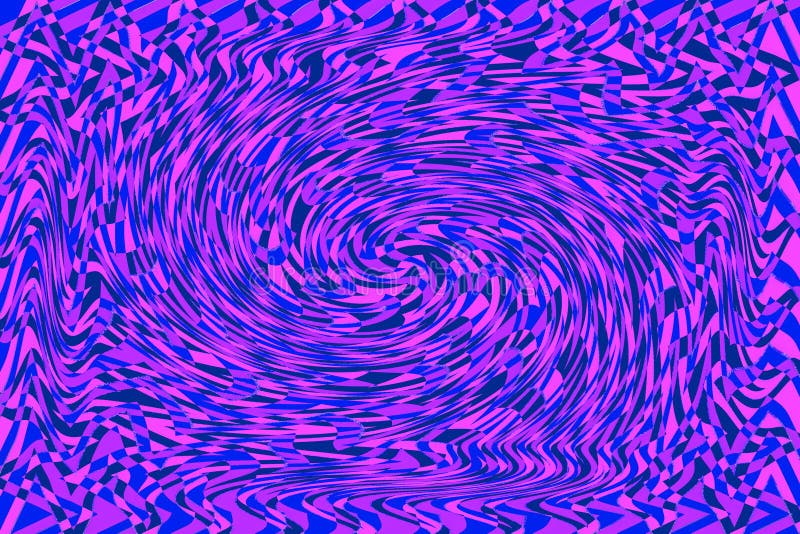 Psychedelic Spiral Pattern Blue Magenta, Psytrance, Vibrations Stock ...