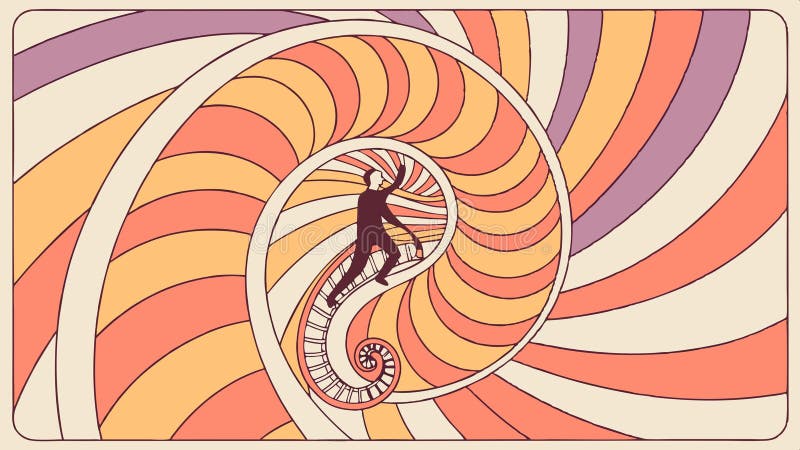 Psychedelic Spiral Tunnel, Abstract Art and Swirling Pattern and Vortex ...