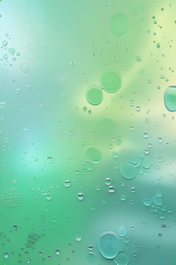 Psychedelic Spotted Background in Soft Green and Light Blue Hues. Stock ...