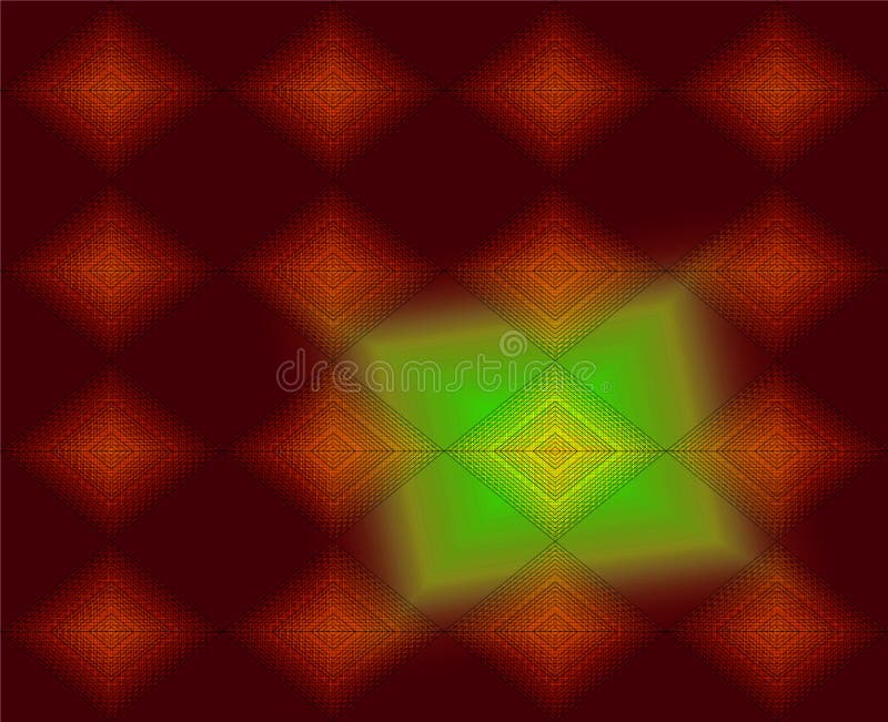 Psychedelic Squares Patterns Stock Illustration - Illustration of ...