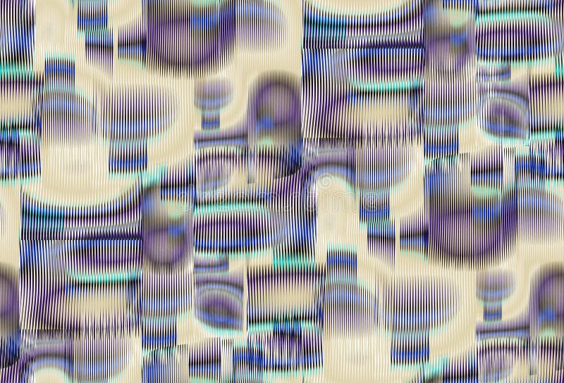 Psychedelic Striped Seamless Texture with Optical Illusions. Stock ...