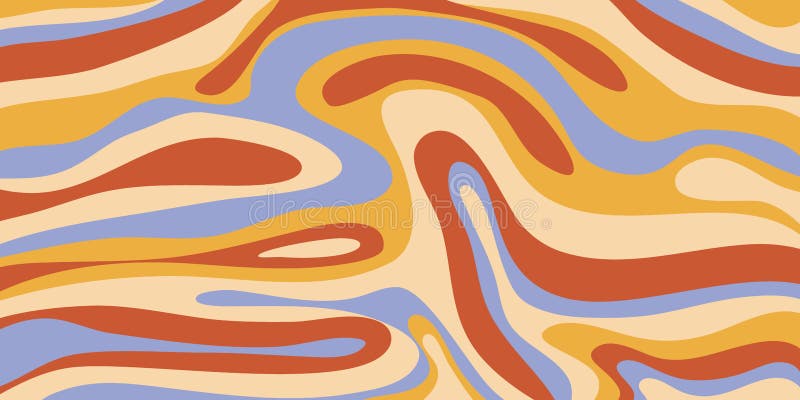 Psychedelic Swirl Groovy Pattern. Psychedelic Retro Wave Wallpaper ...