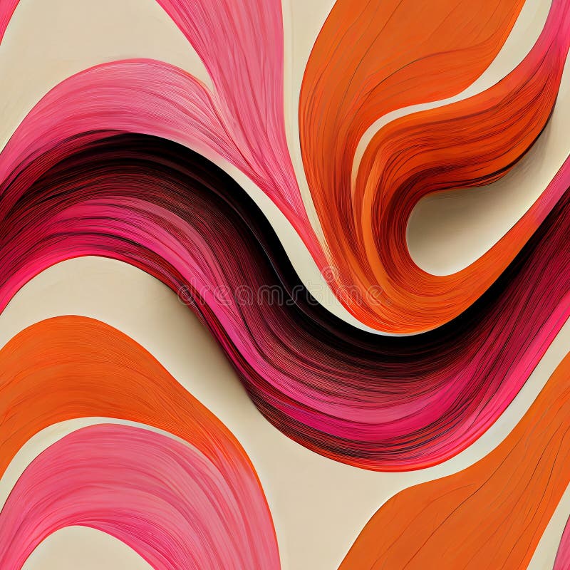 Psychedelic Swirls and Curves, Bright Colors and Fluid Lines To Create ...