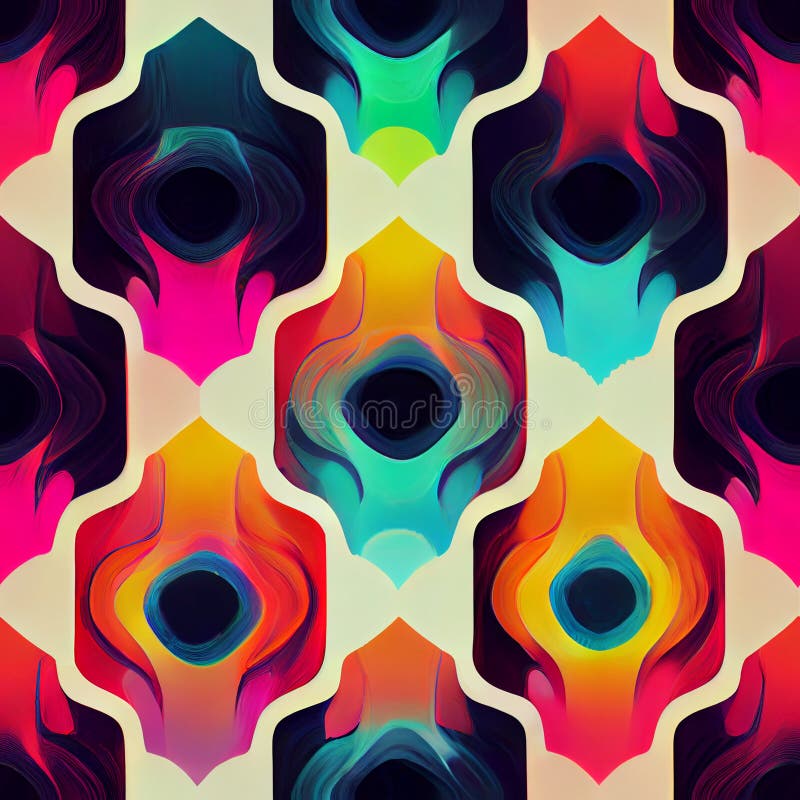 Psychedelic Swirls and Curves, Bright Colors and Fluid Lines To Create ...