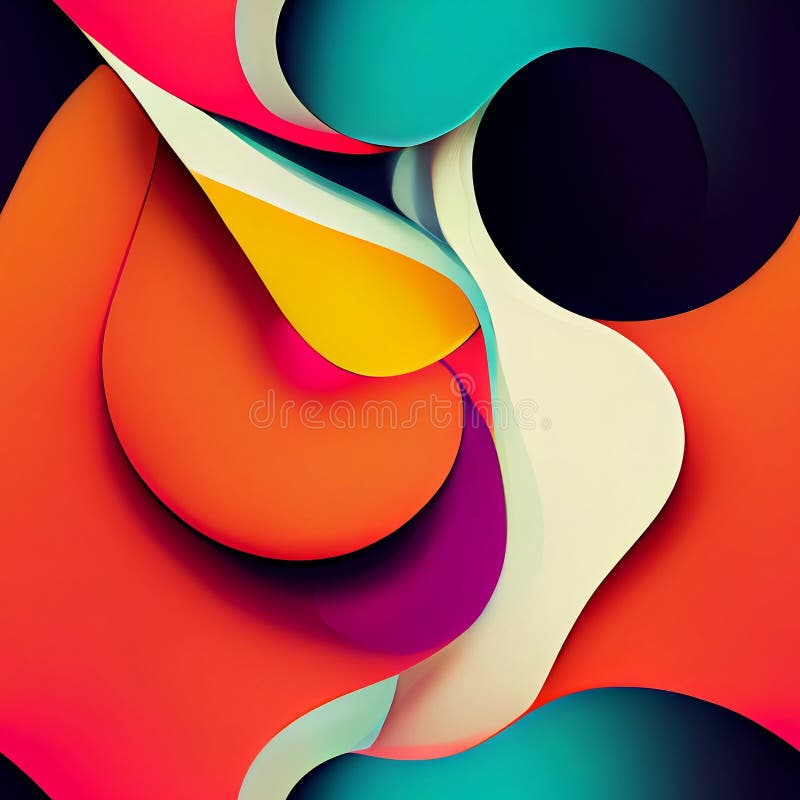Psychedelic Swirls and Curves, Bright Colors and Fluid Lines To Create ...