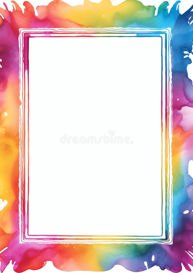 Psychedelic Tie Dye 90s Retro Nostalgic Frame Stock Illustration ...