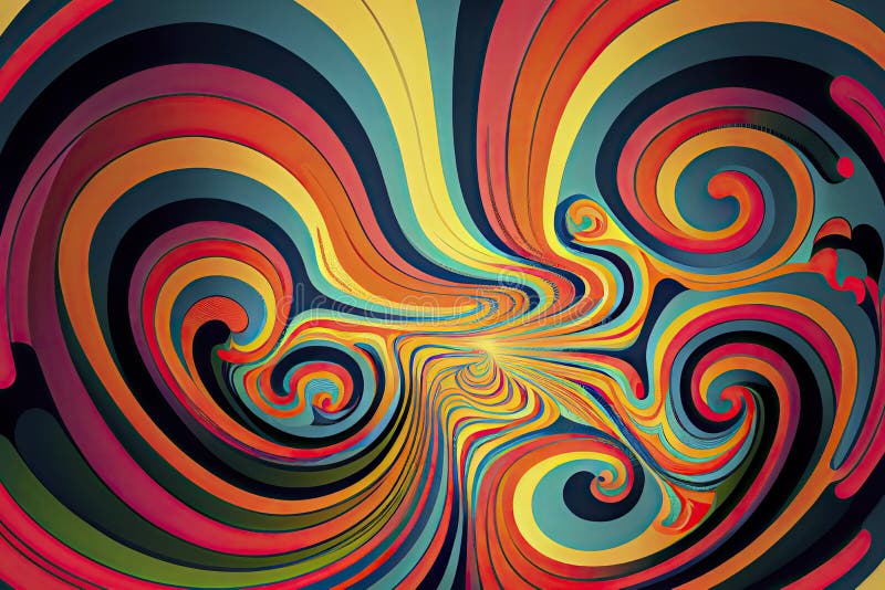 Psychedelic Twist Background Stock Illustration - Illustration of ...