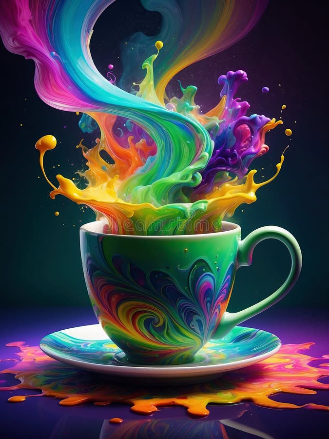 Psychedelic Vision of a Fairy Tale As a Hallucination Stock Image ...