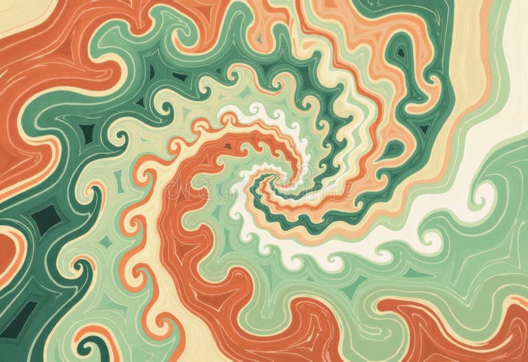 Psychedelic Visual Effects with Hypnotic Pattern Repetition in Vibrant ...