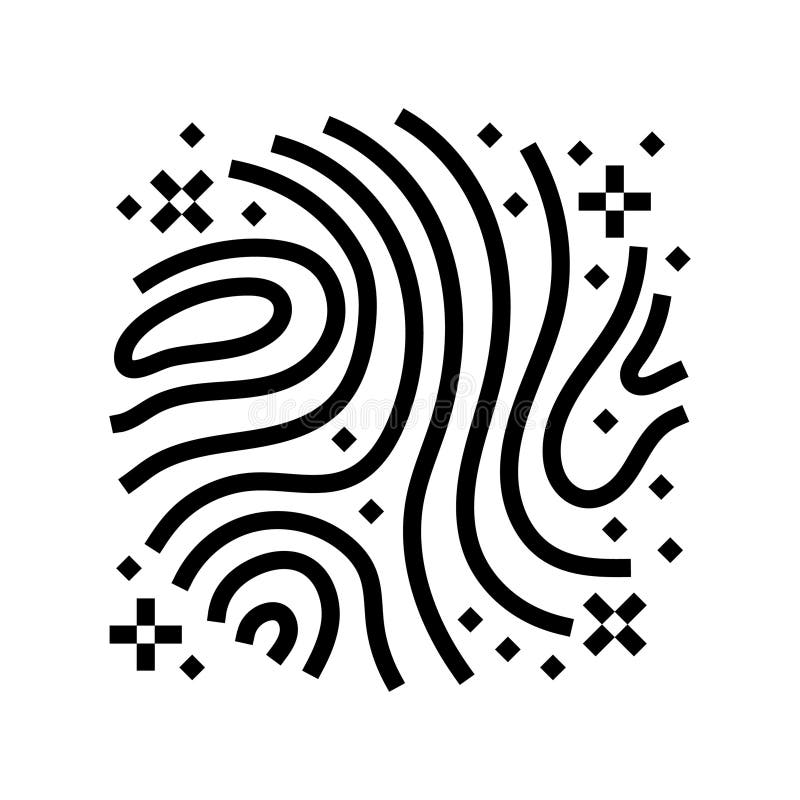 Psychedelic Visuals Rave Retro Line Icon Vector Illustration Stock ...