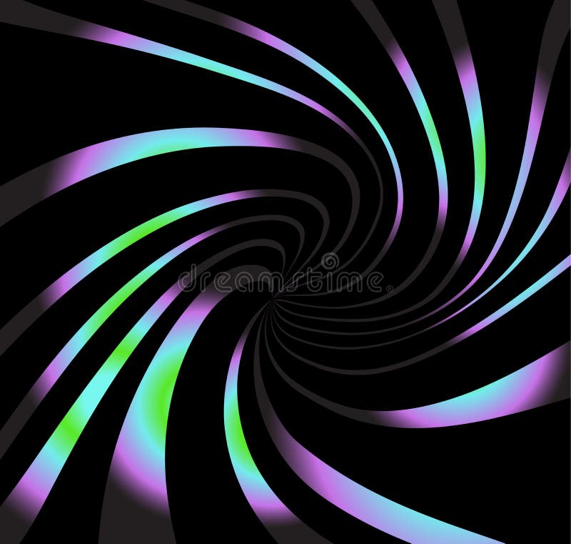 Psychedelic Vortex Abstract Art, Background Design Illustration Stock ...