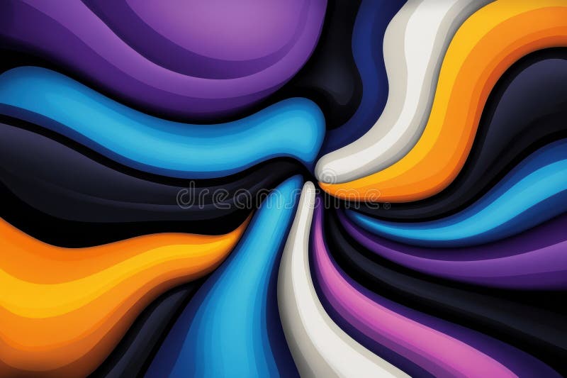 Psychedelic Wallpaper, Retro-inspired Wallpaper with Funky Patterns and ...
