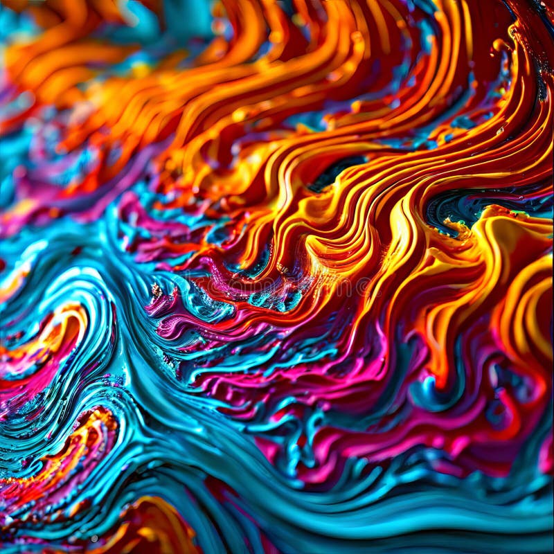 Psychedelic Wave Design a Psychedelic Design that Features Coor Stock ...