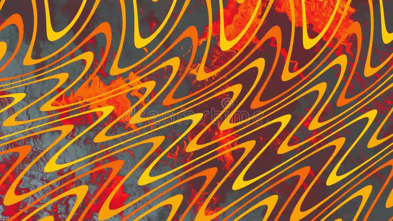 A Vintage Moving Pulsing Psychedelic Waveform Waves Contrast Colorful ...