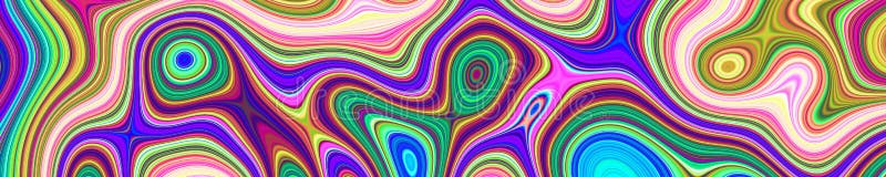 Psychedelic Web Abstract Pattern and Hypnotic Background, Banner Www ...