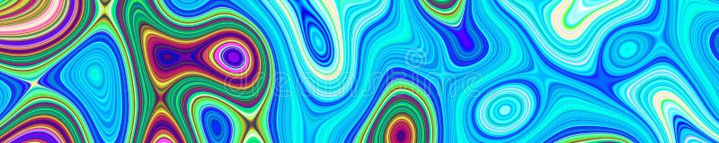 Psychedelic Web Abstract Pattern and Hypnotic Background, Banner Layout ...
