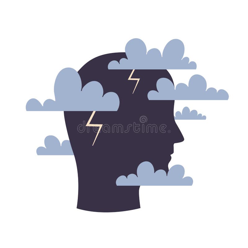 Psychiatric Illness Problem Stock Vector - Illustration of disorder ...