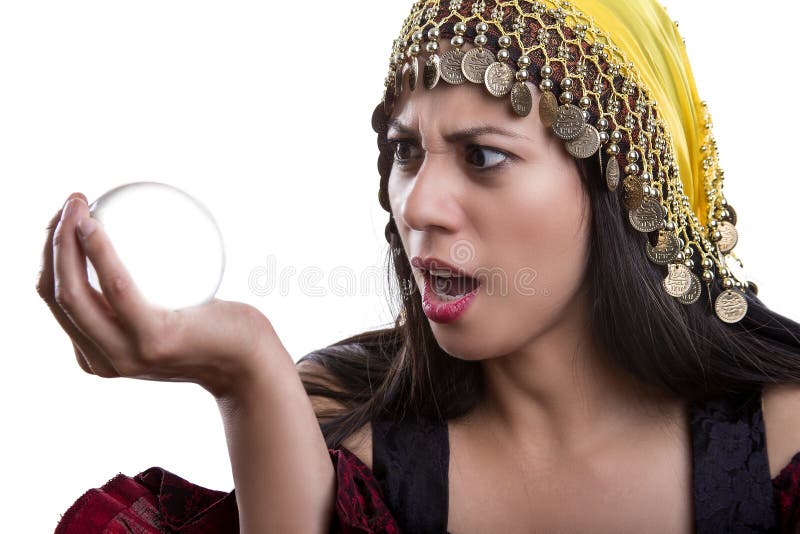 Psychic Looking into Crystal Ball Stock Photo - Image of clear, magic ... Psychic Looking into Crystal Ball Stock Photo - Image of clear, magic ...