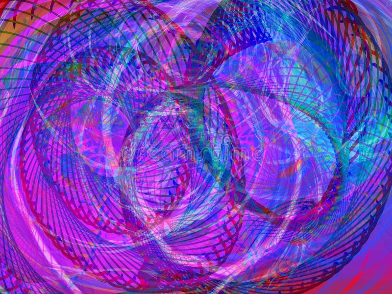 Psychic Wave Trippy Dreamy Abstract Surreal Visuals Stock Illustration ...