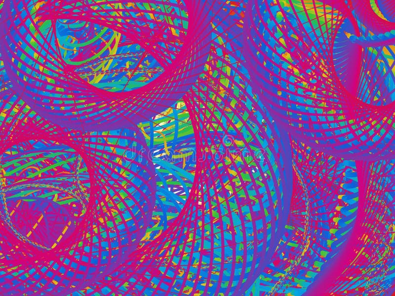 Psychic Wave Trippy Dreamy Abstract Surreal Visuals Stock Illustration ...